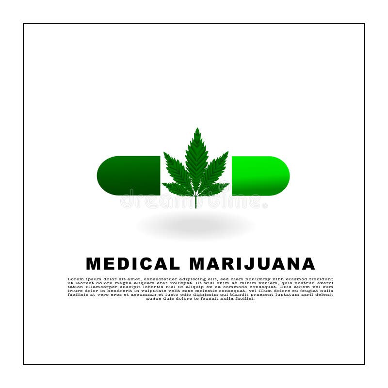 Medical Marijuana or CBD Vector Stock Vector - Illustration of grass ...