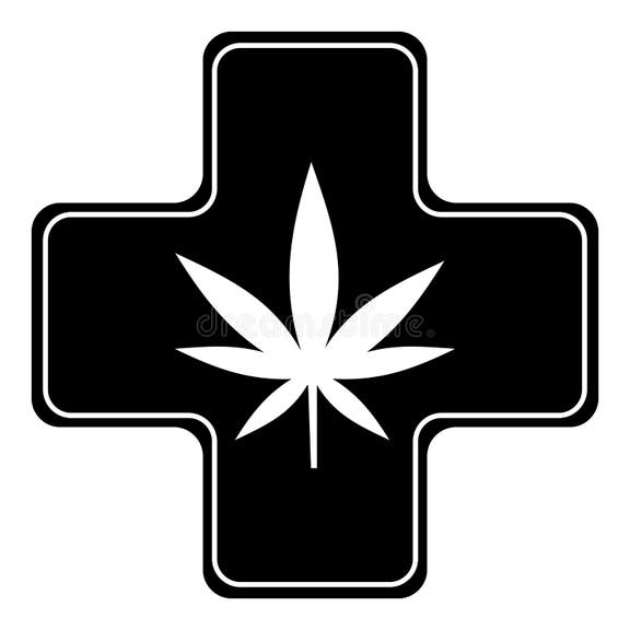 Medical Marijuana Icon, Simple Style Stock Vector - Illustration of ...