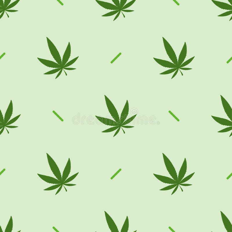 Medical Marijuana, Seamless Pattern, Gift Wrapping Paper Stock Vector ...