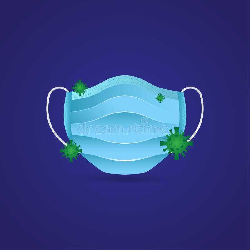 Medical Mask Design Vector Illustration Stock Vector - Illustration of ...