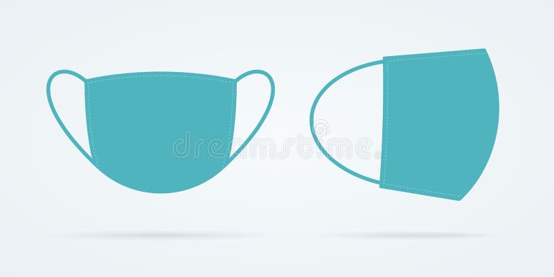 Medical Mask Flat Icons stock vector. Illustration of coronavirus ...