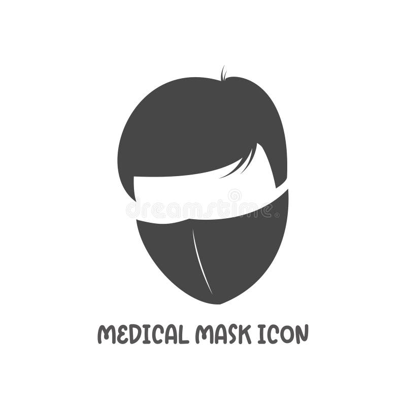 Medical Mask Icon Simple Flat Style Vector Illustration Stock Vector ...