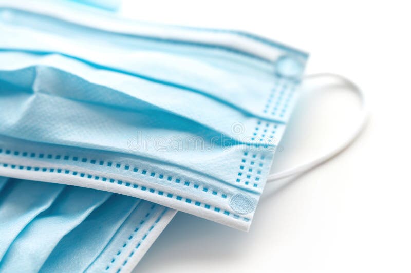 Medical Mask Isolated on White Background. Disposable Surgical Mask ...