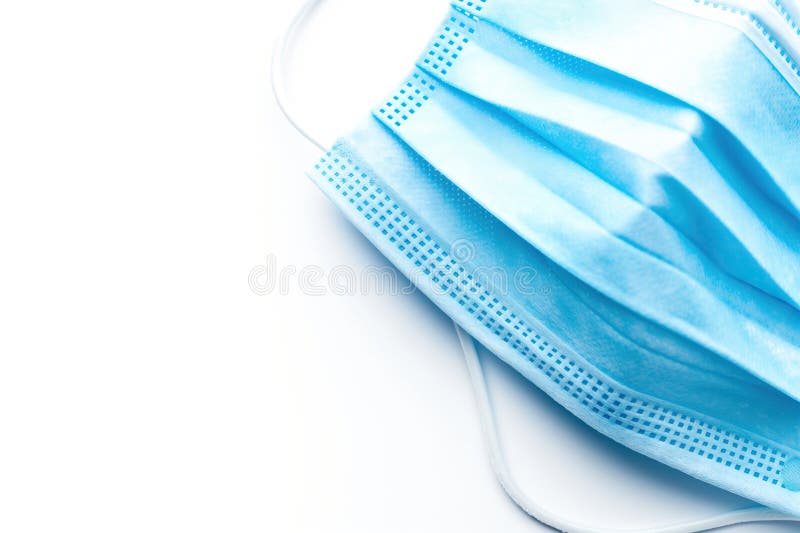 Medical Mask Isolated on White Background. Disposable Surgical Mask ...