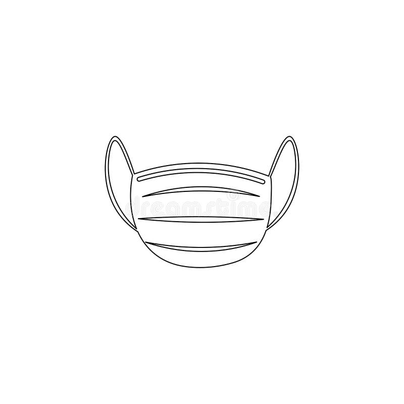 Medical mask logo vector stock illustration. Illustration of white ...