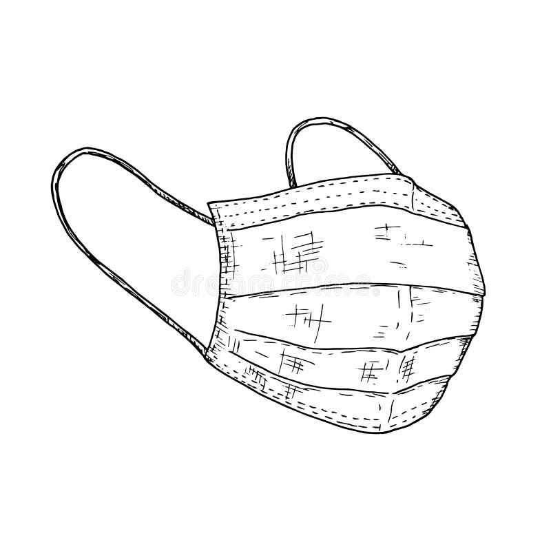 Medical Mask. Protection. Surgical Mask. Vector Illustration. Isolated ...