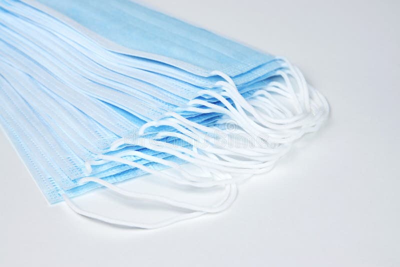 Medical Mask on White Background. Coronavirus Prevention Stock Photo ...