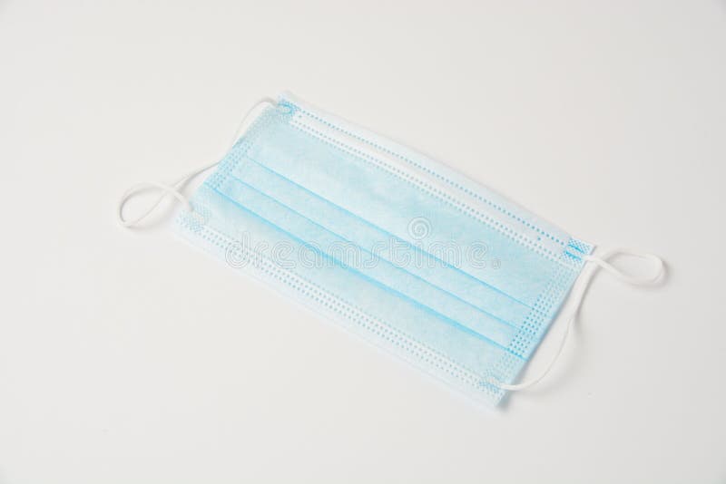 Medical Mask on White Background Isolate Close Up Copy Space Stock ...
