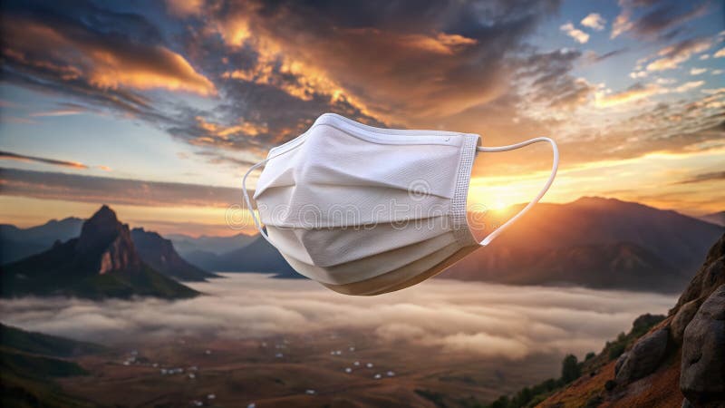 Medical Mask Zero Gravity Mockup a Versatile Design Resource for ...