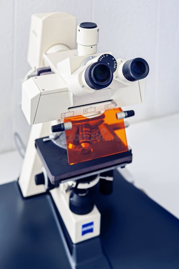 Medical Microscope for Analysis Blood Test Stock Image - Image of drop ...