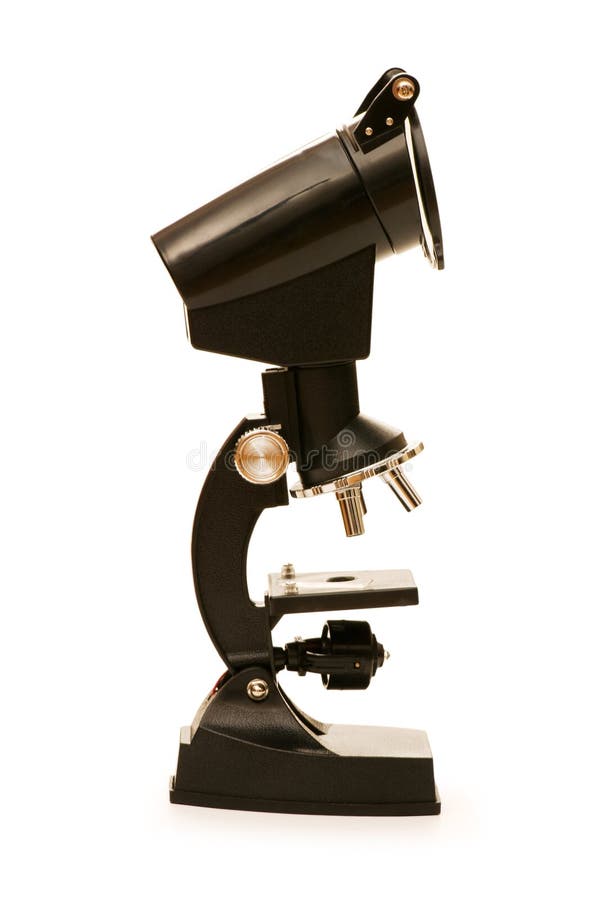 Medical Microscope Isolated Stock Image - Image of eyepiece ...