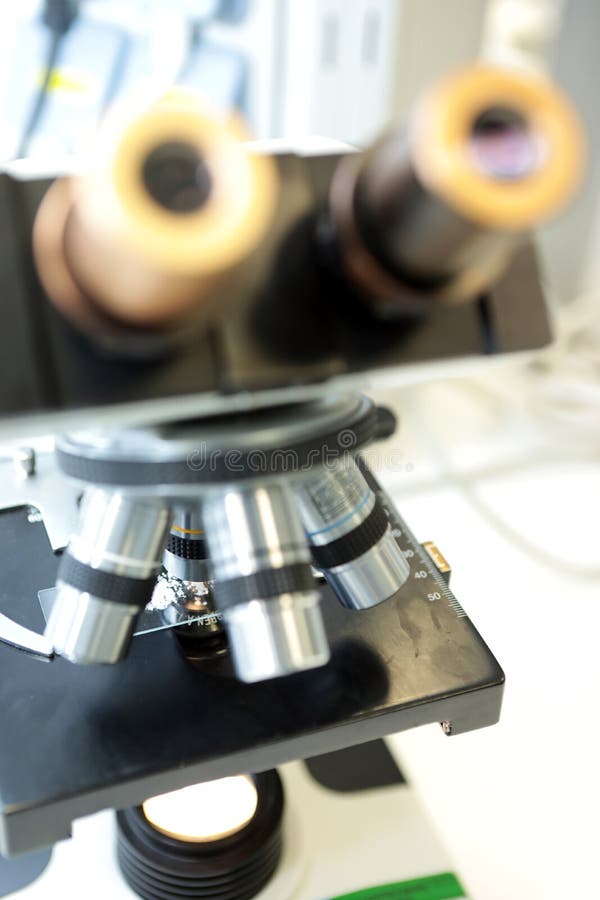 Medical Microscope. Professional Pharmaceutical Microscope. Study of ...