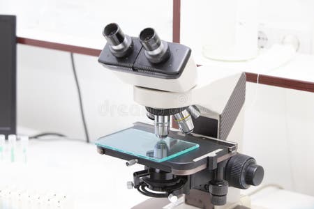 Medical Microscope for the Study Stock Image - Image of development ...