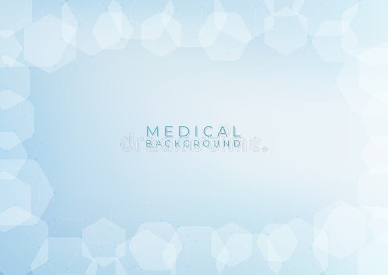 Medical Minimal White Color Background Hexagon Shape Design Stock ...