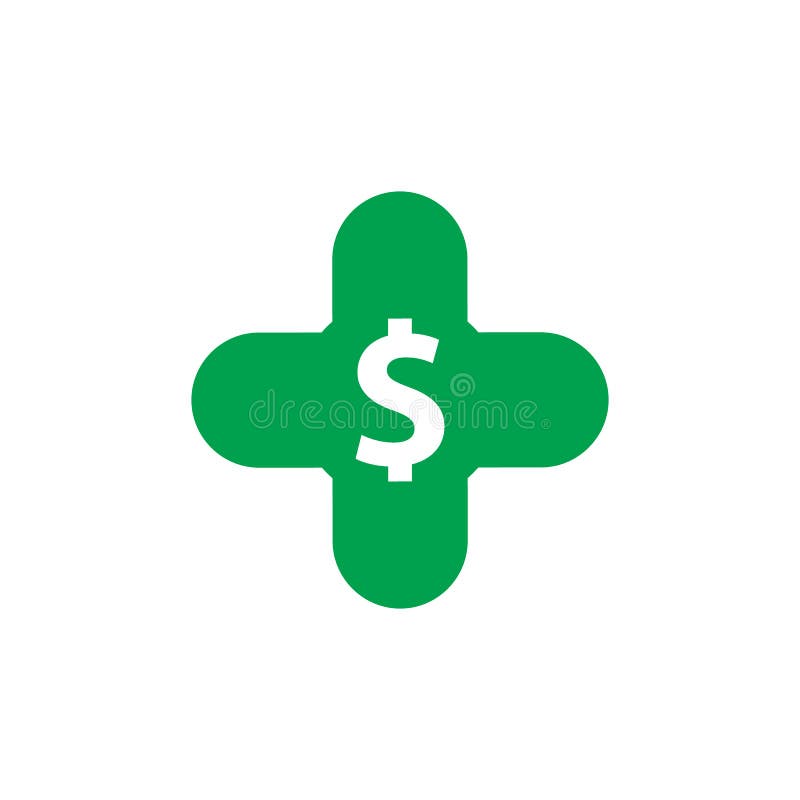 Medical Money Logo Icon Design Stock Vector - Illustration of bank ...