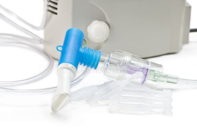 Medical Nebulizer Compressor Stock Photo - Image of machine, bronchial ...