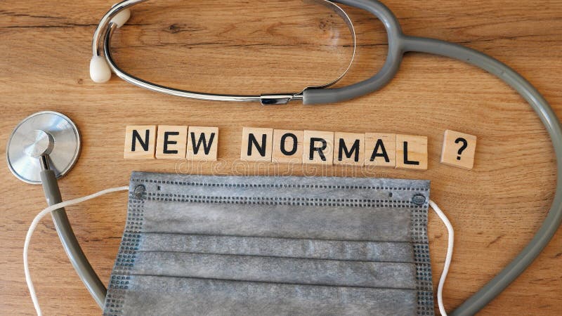 Medical New Normal Concept. Question Mark Stock Photo - Image of ...