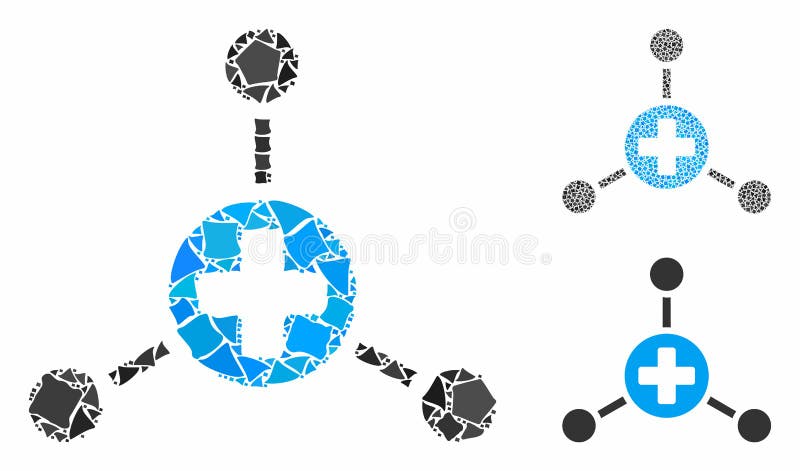 Medical Node Links Mosaic Icon of Ragged Pieces Stock Vector ... Medical Node Links Mosaic Icon of Ragged Pieces Stock Vector ...