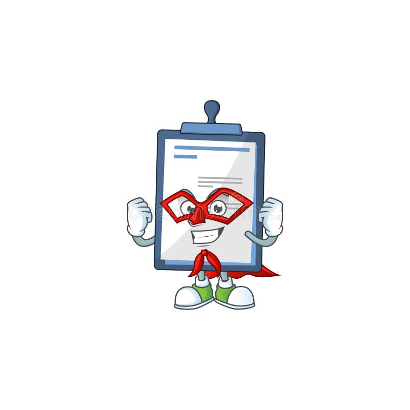 Medical Note Mascot Cartoon Design with Quiet Finger Gesture Stock ...
