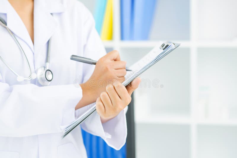 Doctor Giving a Prescription To a Patient Stock Photo - Image of drugs ...