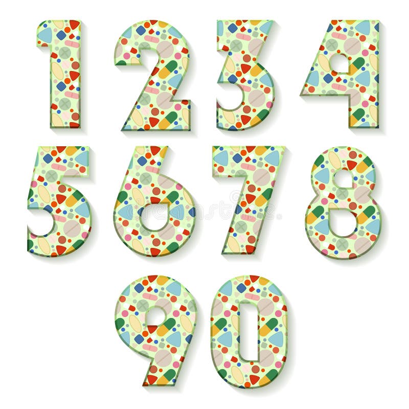 Medical Number stock vector. Illustration of award, capsule - 35168923