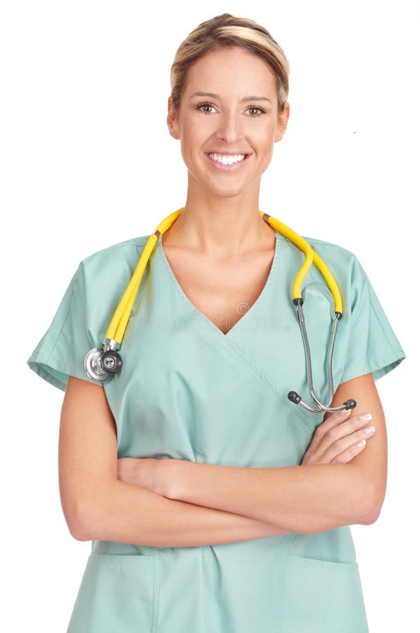 Nurse Co-workers Wearing Scrubs Stock Photo - Image of health ...