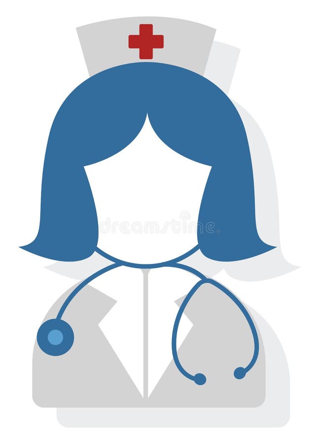 Medical Nurse in Uniform, Icon Stock Vector - Illustration of uniform ...
