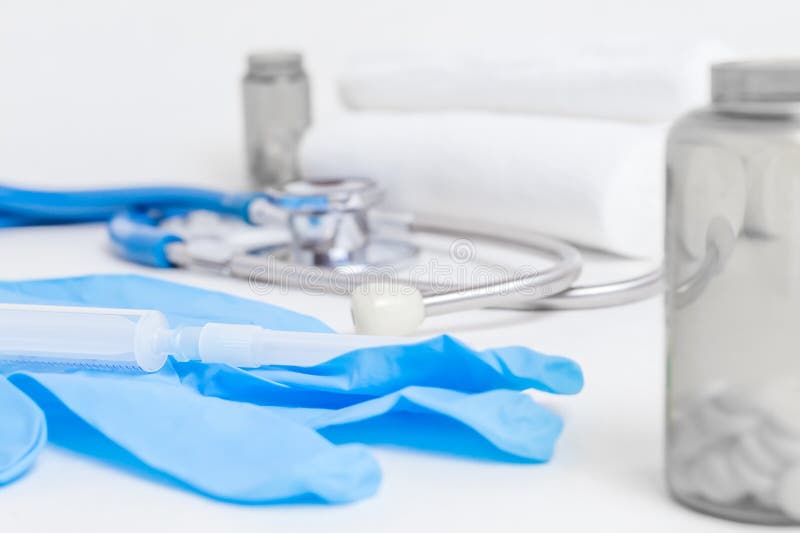 Medical objects collage stock photo. Image of help, healthcare - 33120852