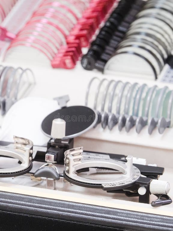 Medical optometry set stock photo. Image of instrument - 110514078