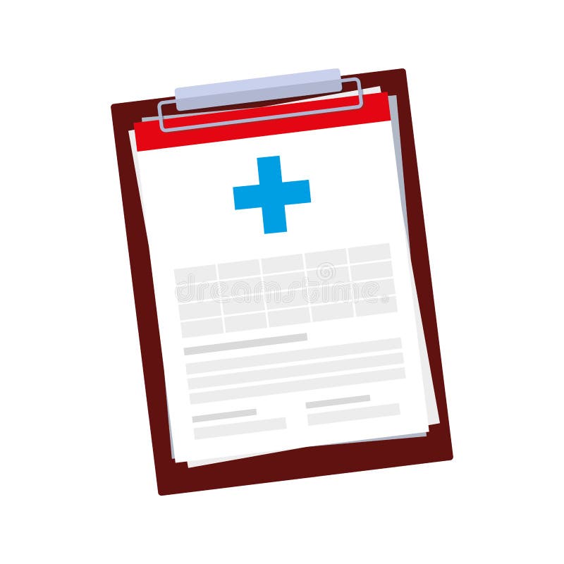 Medical Order Checklist with Stethoscope Stock Illustration ...