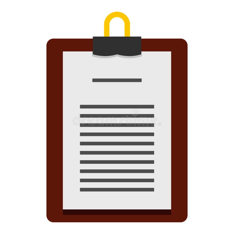 Medical Order Clipboard Icon Isolated Stock Vector - Illustration of ...