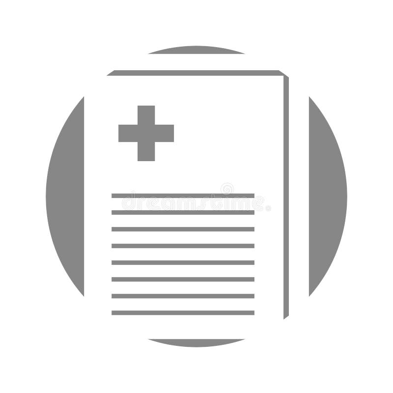 Medical Order Document Icon Stock Vector - Illustration of condition ...