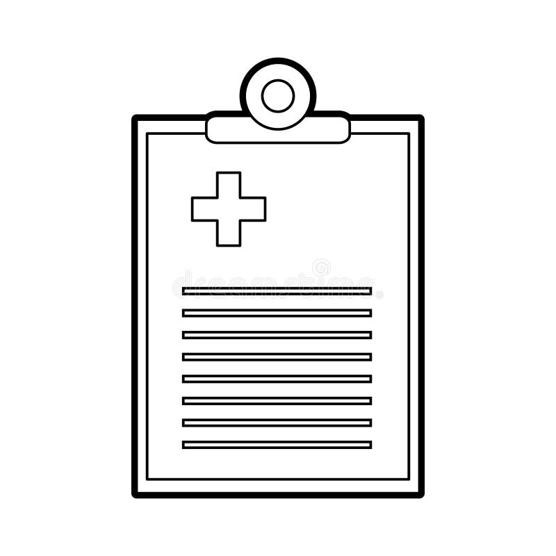 Medical Order Document Icon Stock Vector - Illustration of care ...
