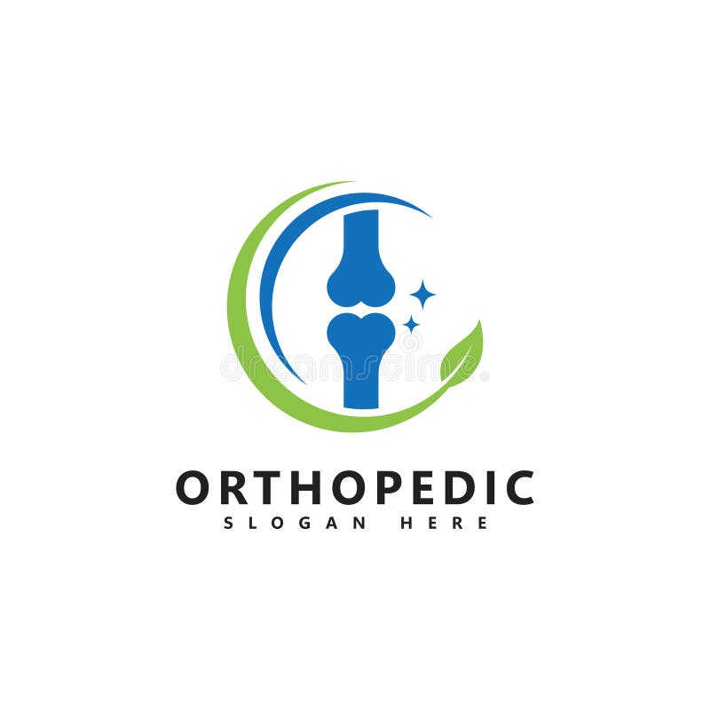Medical Orthopedic Joint Care Logo Design. Stock Vector - Illustration ...