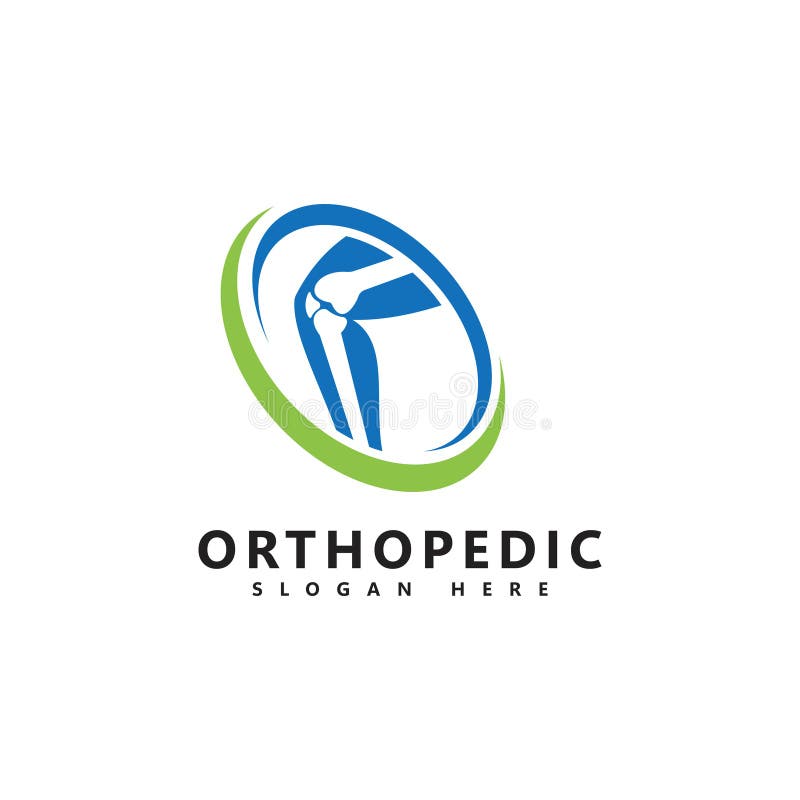 Medical Orthopedic Joint Care Logo Design. Stock Vector - Illustration ...