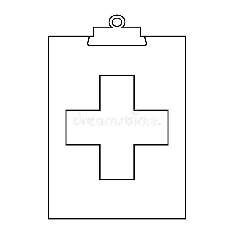 Medical Outline symbol stock vector. Illustration of pharmacy - 105357693