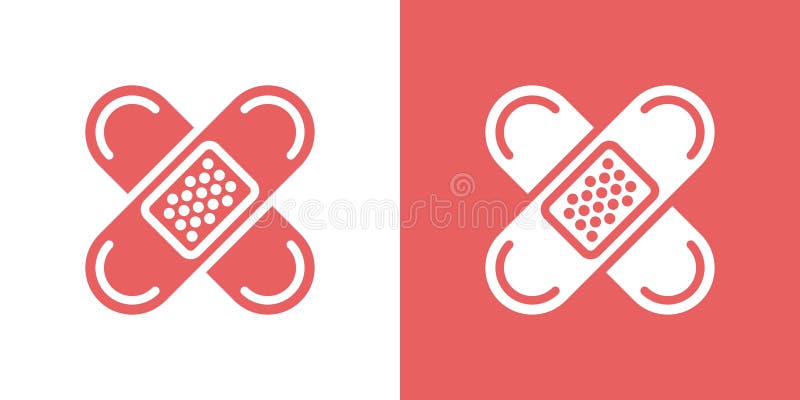 Medical Patch Icon Thin Line Illustration Set Stock Illustration ...