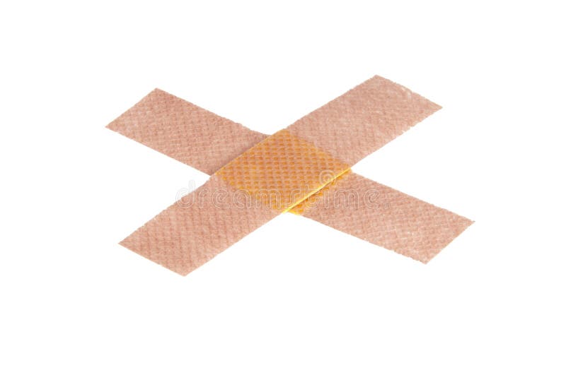 Medical Patch Plaster Isolated on the White Stock Photo - Image of ...