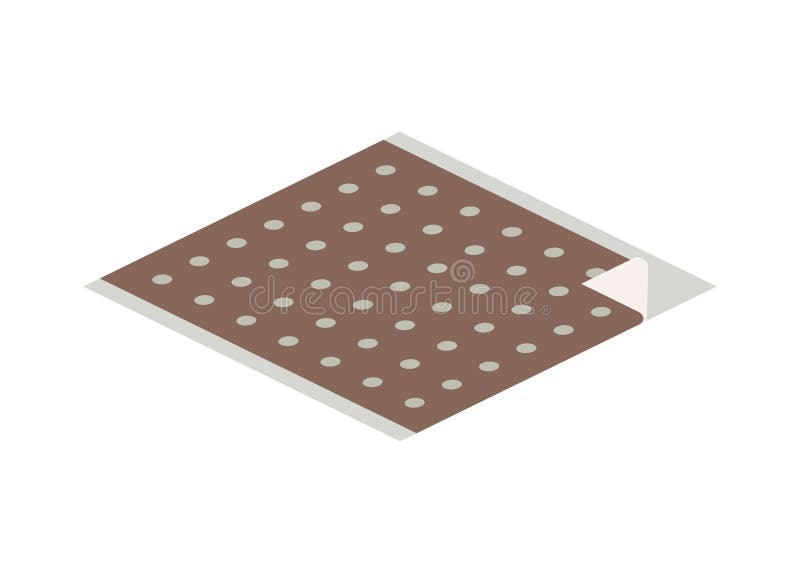 Medical Patch Sheet. Simple Flat Illustration in Isometric View. Stock ...