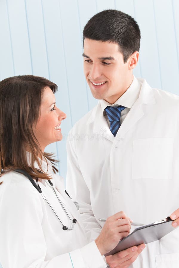 Medical People Reading, Isolated Stock Photo - Image of nurse, medicine ...