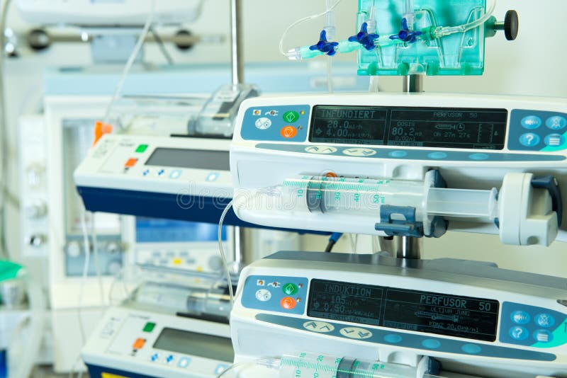 Medical perfusion pump stock photo. Image of infusion - 39740616