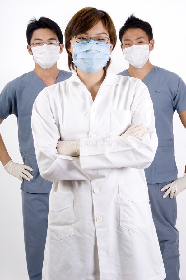 Medical Personnel stock photo. Image of blue, three, medical - 1065300