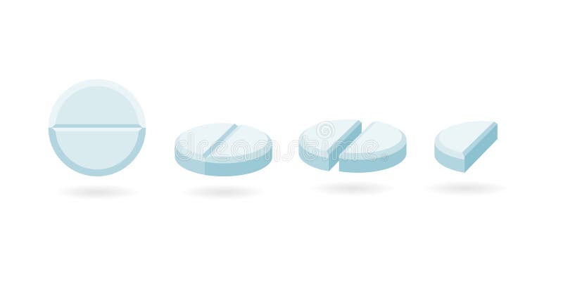 Medical Pill Vector Illustration in Flat Style Stock Vector ...