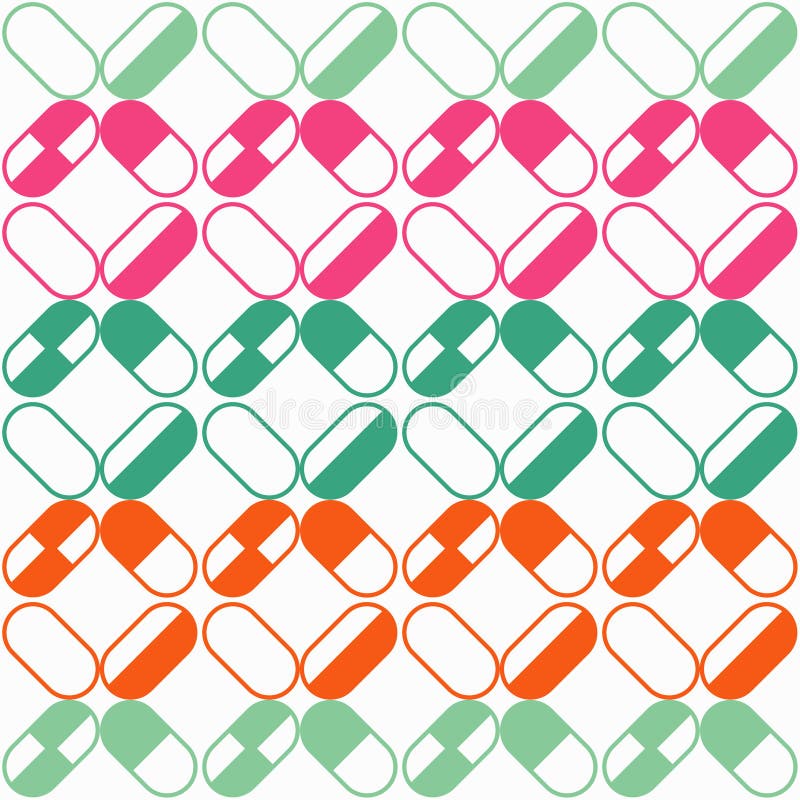 Medical Pills and Capsules Seamless Pattern. Stock Illustration ...