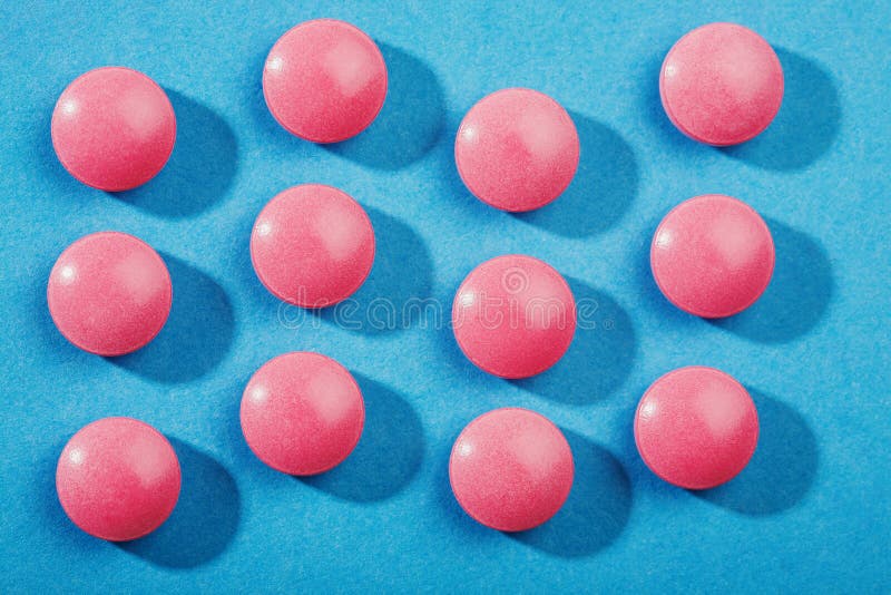 Medical Pills of Round Shape and Light Color Stock Image - Image of ...