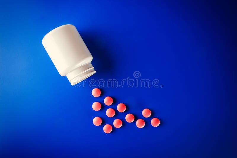 Medical Pills of Round Shape and Light Color Stock Photo - Image of ...