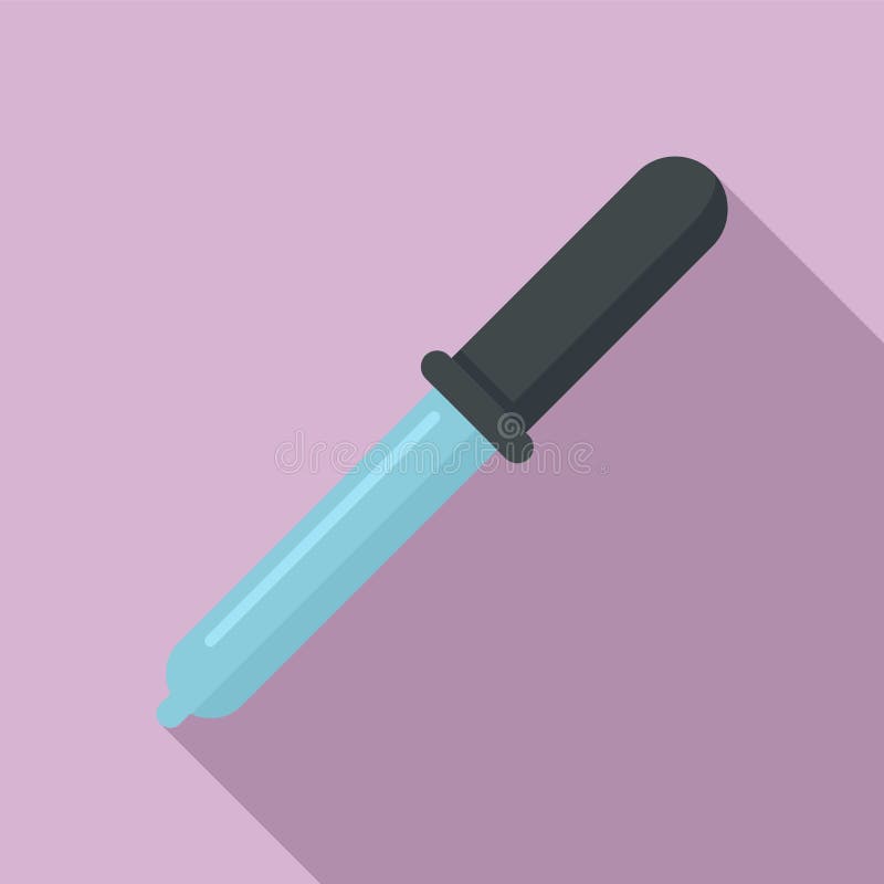 Lab Pipette Icon, Simple Style Stock Vector - Illustration of biology ...