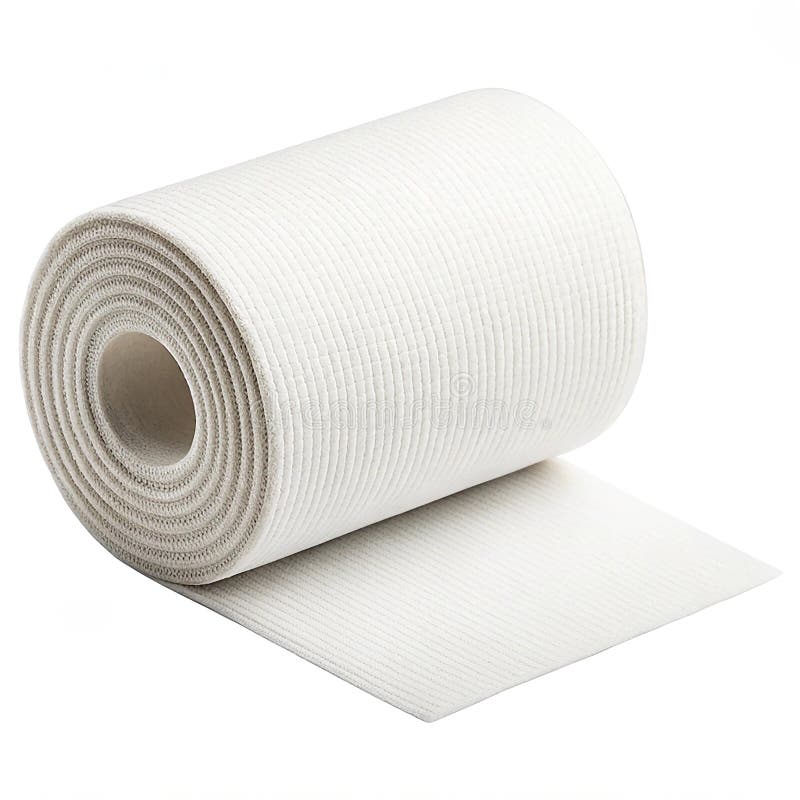Medical Plaster Roll on White Background Stock Illustration ...