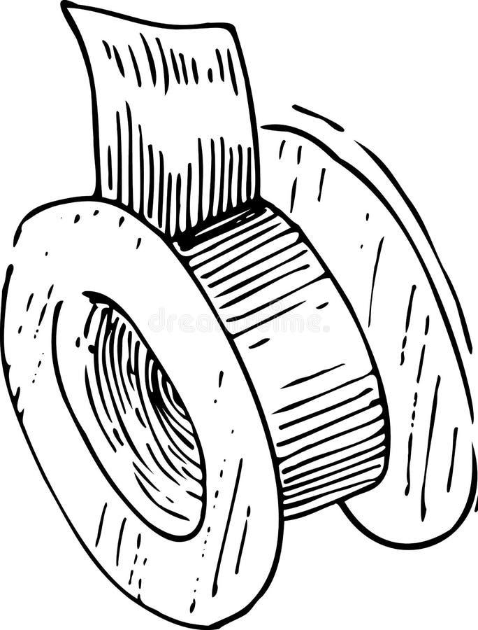 Medical Plaster Sketch Vector Illustration Stock Vector - Illustration ...