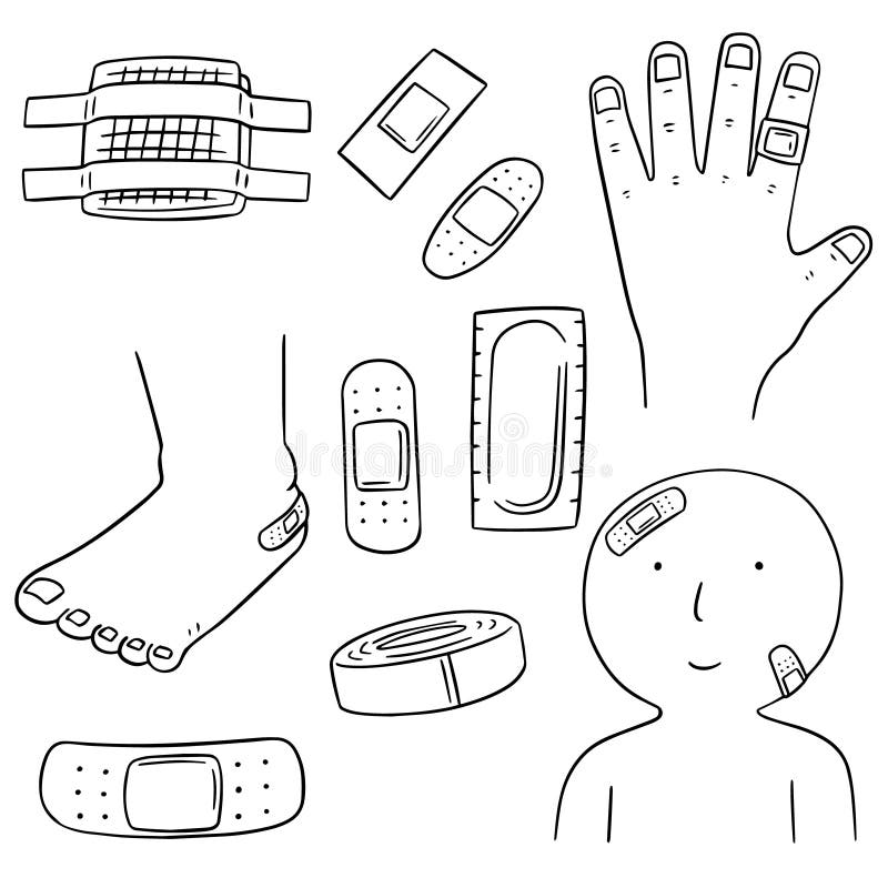 Medical plaster stock vector. Illustration of firstaid - 75336673